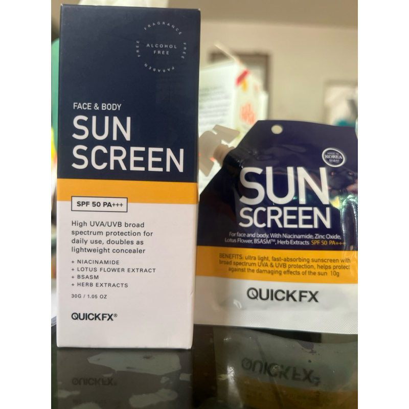 QUICKFX Face & Body Sunscreen | 蝦皮購物
