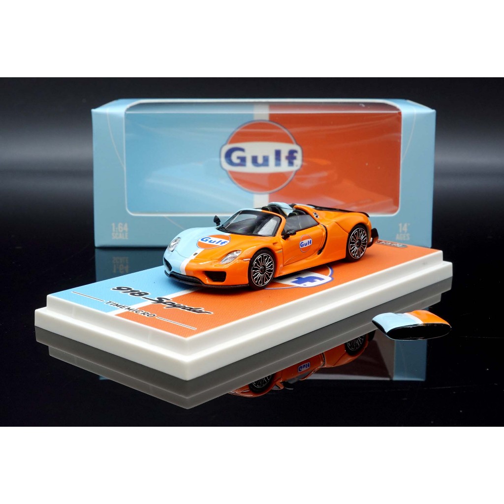【M.A.S.H】現貨特價 Timemicro 1/64 Porsche 918 Spyder Gulf | 蝦皮購物
