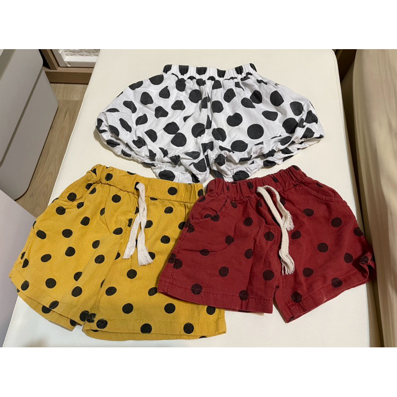 點點風格可愛短褲（100/90/80/70cm) | 蝦皮購物