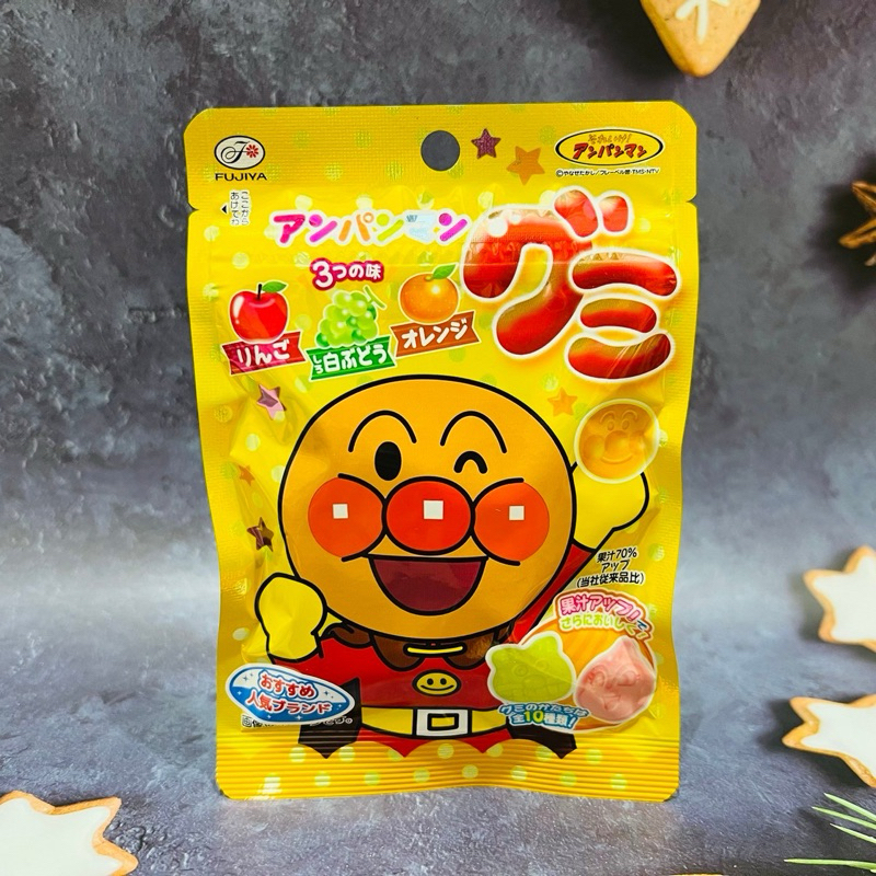 日本 FUJIYA 不二家 麵包超人 綜合水果QQ糖 蘋果 白葡萄 柑橘 | 蝦皮購物