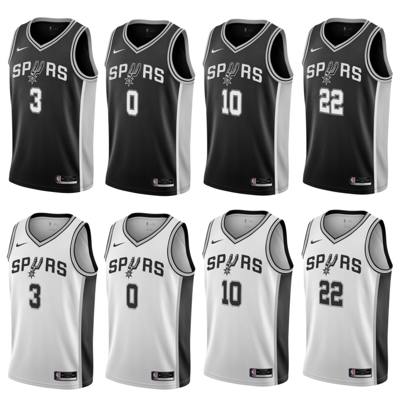 Nba球衣 聖安東尼奧馬刺隊 Sw 2023 24賽季 球迷版 維克多·文班亞馬籃球訓練服 保羅3號 男子籃球運動服 蝦皮購物 