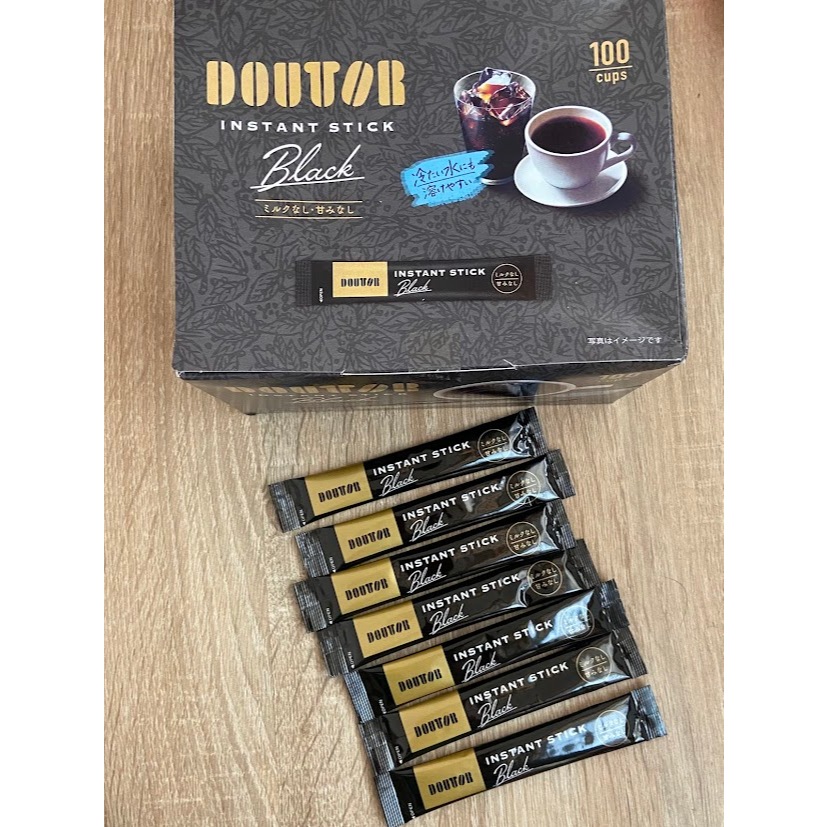 日本DOUTOR 羅多倫 無糖即溶黑咖啡隨身包 2g 100包 \ 拆盒散包20包 咖啡 | 蝦皮購物