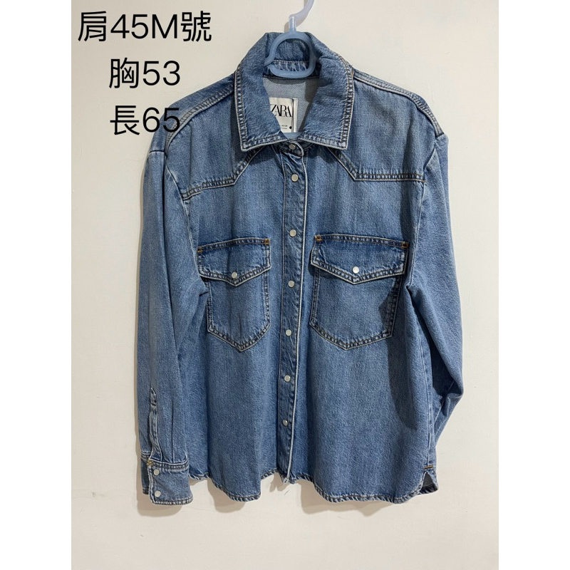 全新Zara絕版牛仔外套（尺寸標示在照片中）1490原價特價990 | 蝦皮購物