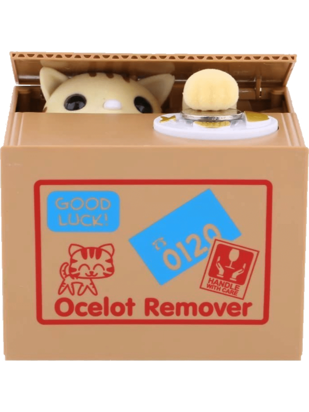 【全新】偷錢貓存錢筒 Mischief Saving Box (ocelot remover款) 生日交換禮物、生活小物 | 蝦皮購物