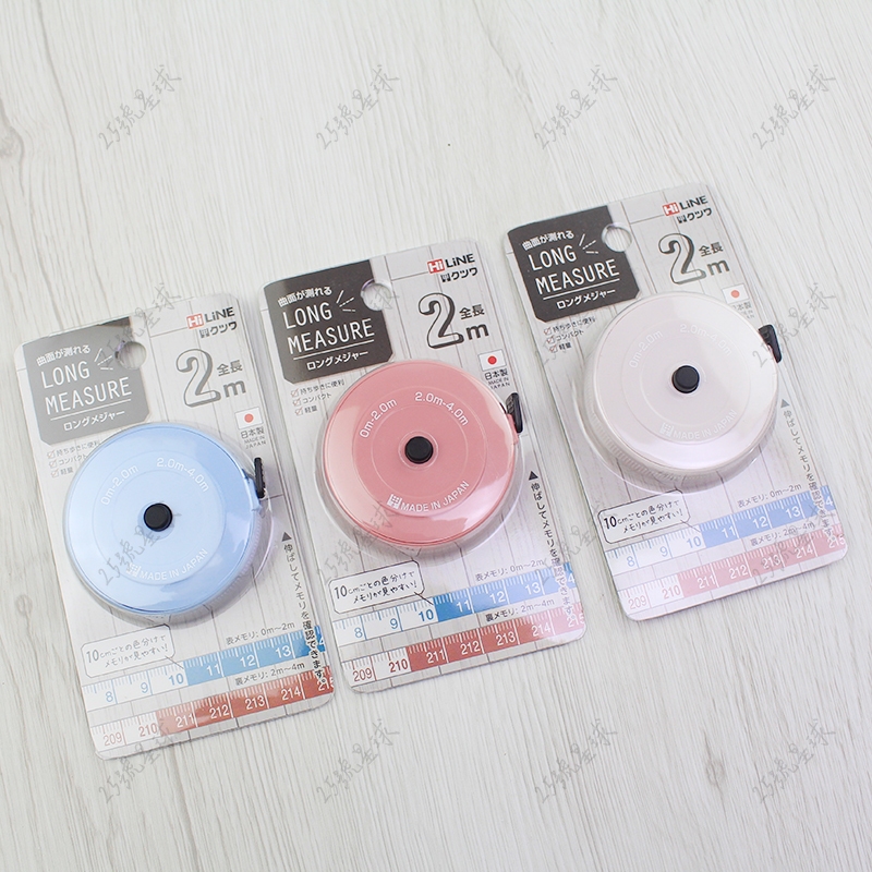 25號星球_現貨出清 日本製 KUTSUWA 圓形 超薄型 2米 捲尺 | 蝦皮購物