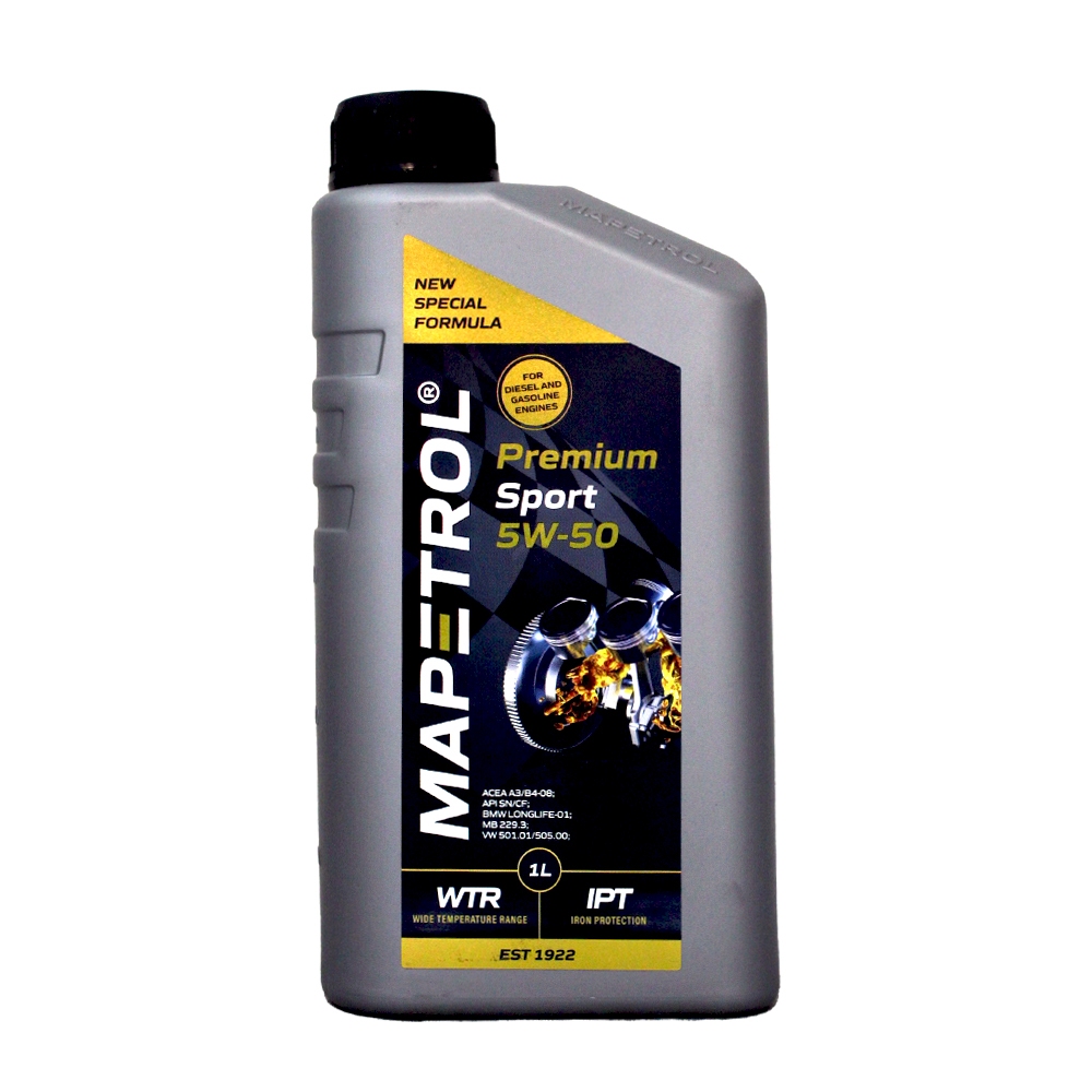 【易油網】MAPETROL PREMIUM SPORT 5W50 全合成機油 汽油柴油車皆可用(買一箱送頂級汽油精) | 蝦皮購物
