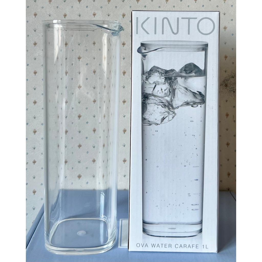 日本KINTO OVA 冷水壺1L 水瓶 水壺 透明 全新品 | 蝦皮購物