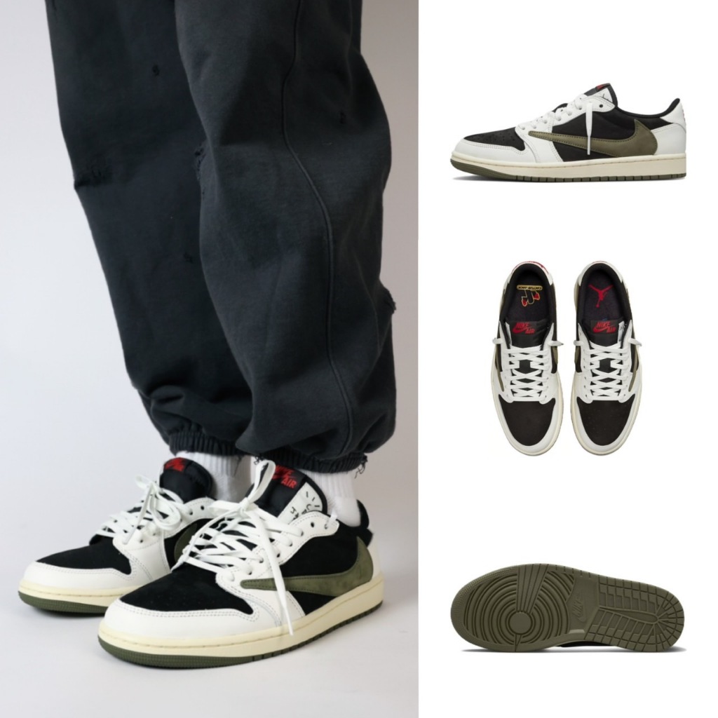 【PON】Air Jordan 1 Low OG WMNS Olive 聯名款 橄欖綠 女鞋 DZ4137-106 | 蝦皮購物