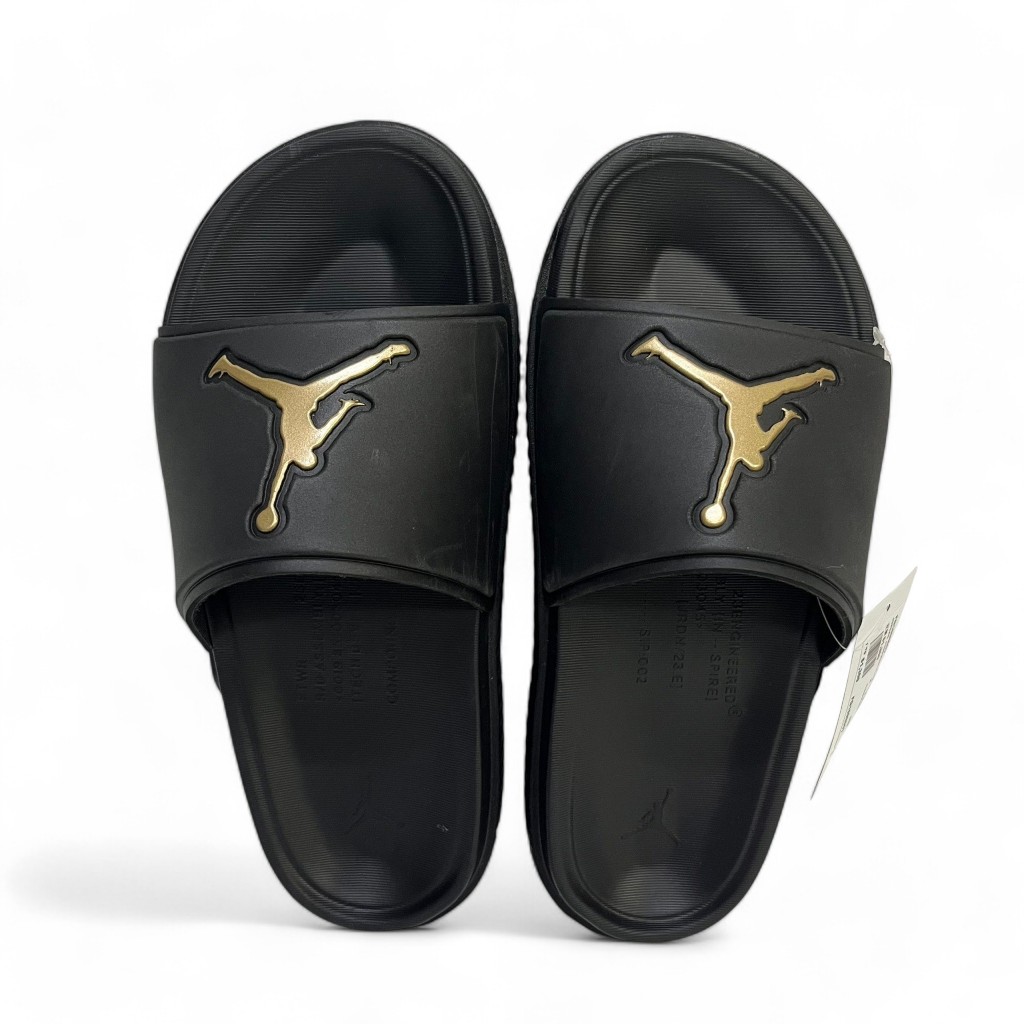 NIKE 拖鞋 JORDAN JUMPMAN SLIDE 運動拖鞋 飛人 黑金 男 FQ1598-007 | 蝦皮購物