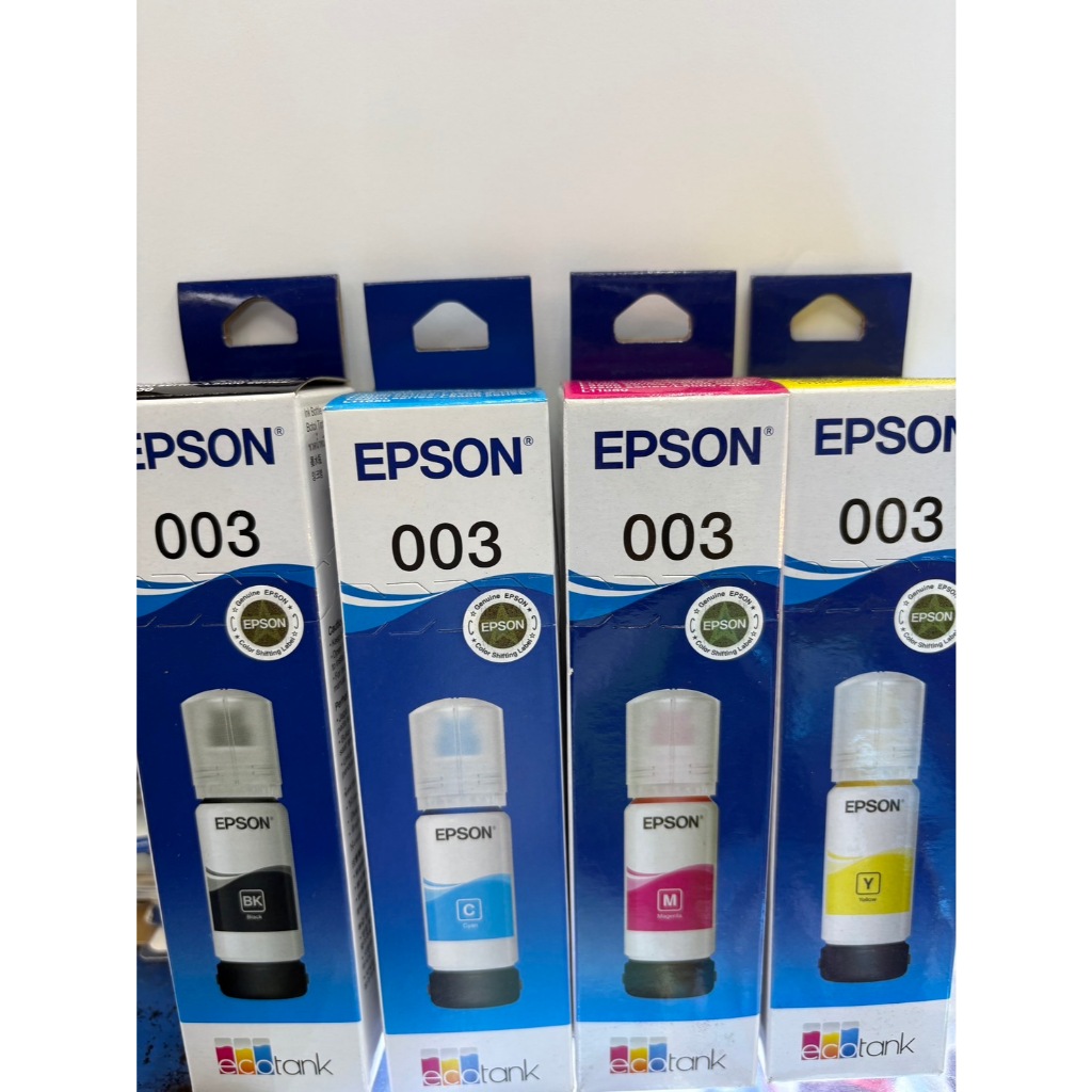 EPSON 003 原廠盒裝墨水 T00V100黑 T00V200藍T00V300紅 T00V400黃 含稅 | 蝦皮購物