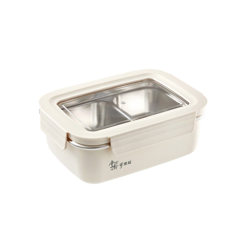 【掌廚可樂膳】304不鏽鋼分隔防燙保鮮盒850ML 分隔不鏽鋼 | 蝦皮購物