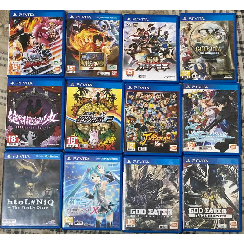 PSV PS vita 海賊無雙2 俺屍2 航海王 烈血 J群星 伊蘇 初音未來 噬神者 無雙 群星大會串 槍彈辯駁 | 蝦皮購物