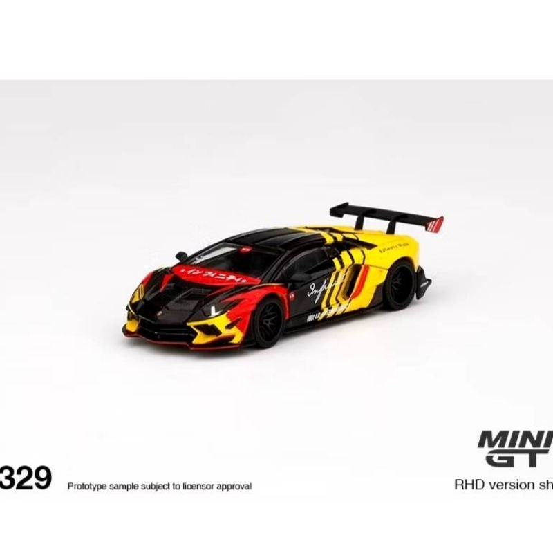 MINI GT 329 美國限定吊卡裝 LBWK 藍寶堅尼 Aventador 虎皮賽車塗裝 | 蝦皮購物