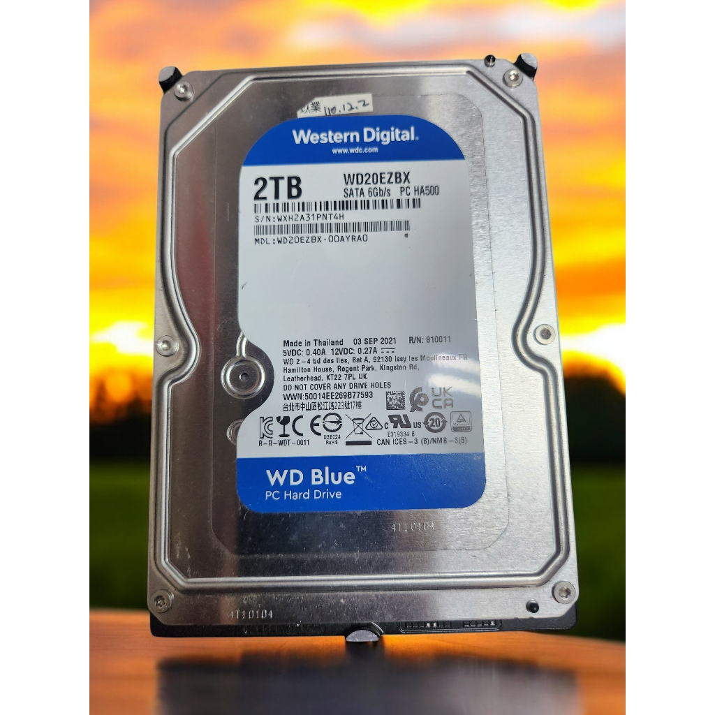 含稅 WD 3.5吋 SATA 2TB 2T 保固一個月 WD20EZBX 12H589 | 蝦皮購物