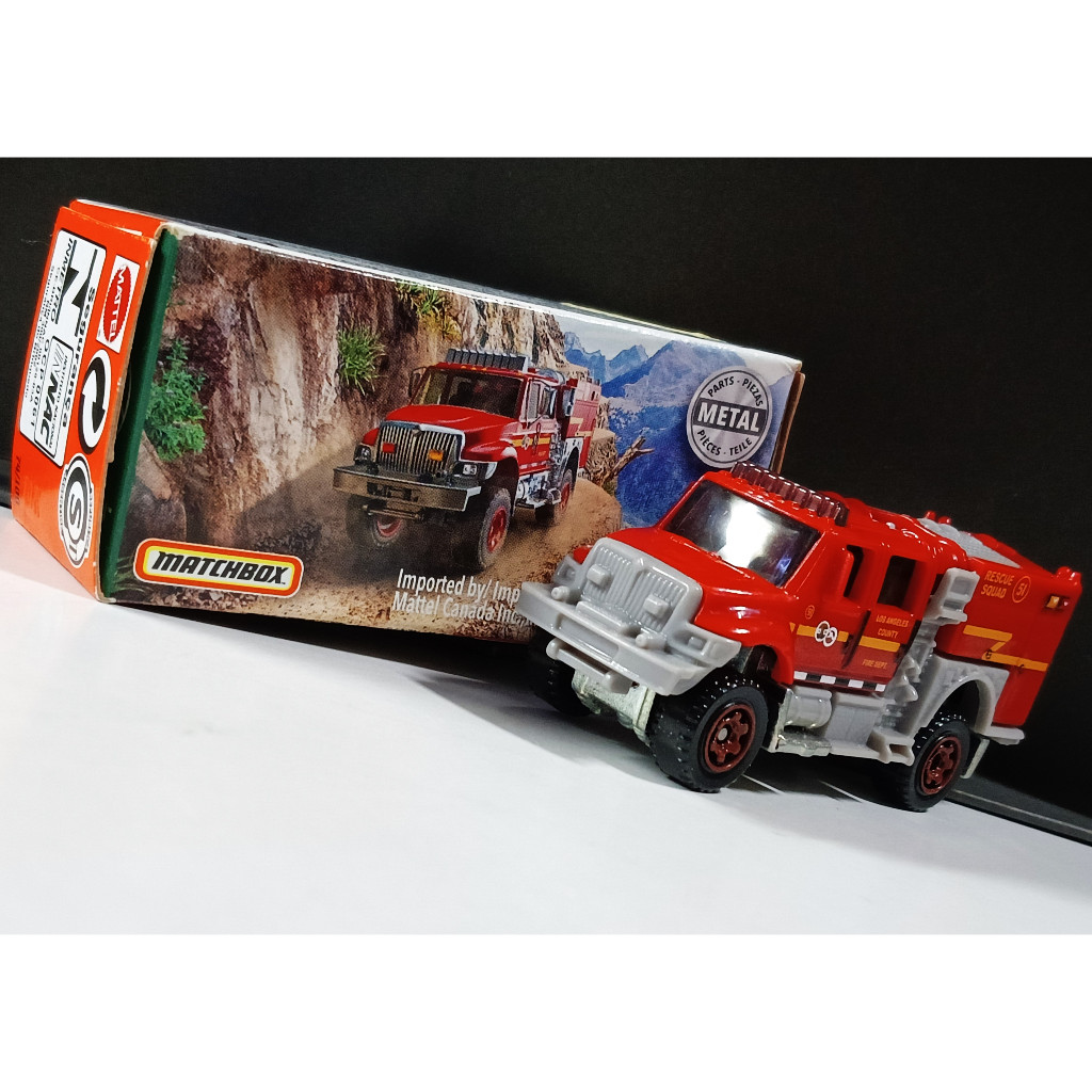 火柴盒 MATCHBOX INTERNATIONAL WORKSTAR BRUSH FIRE TRUCK 消防車 | 蝦皮購物