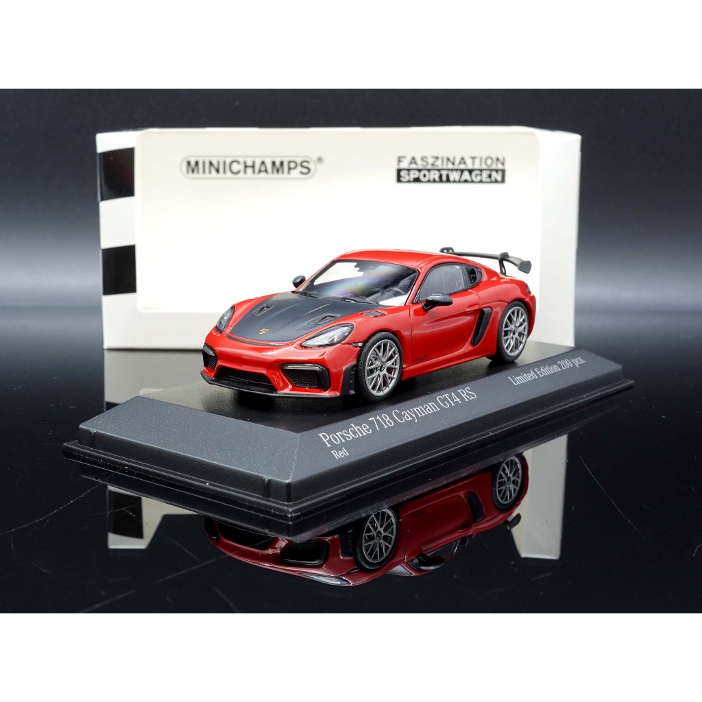 【MASH】現貨特價 Minichamps 1/43 Porsche 718 (982) Cayman GT4 紅 | 蝦皮購物
