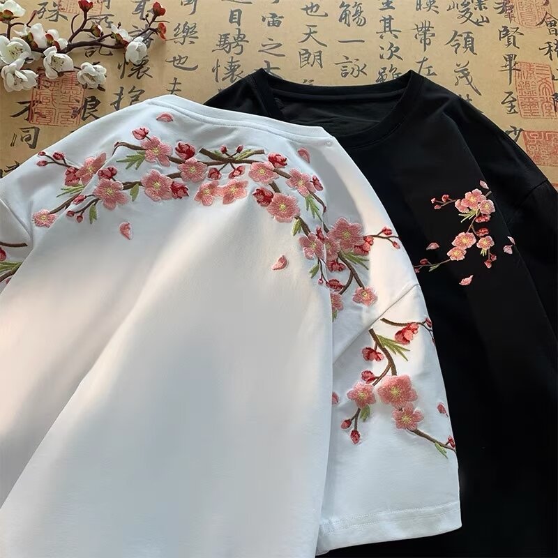 M-5XL印花短袖T恤男款夏季休閒寬鬆美式高街圓領半袖體恤 ins風 短袖男 情侶 上衣（X-1258） | 蝦皮購物