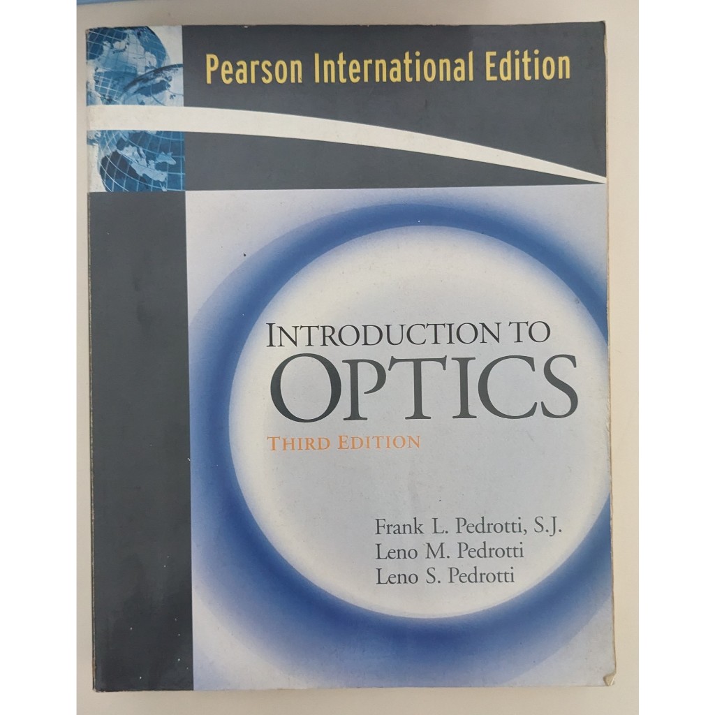 Introduction to Optics 3/e Pedrotti Frank L/光學/原文書/二手書 | 蝦皮購物