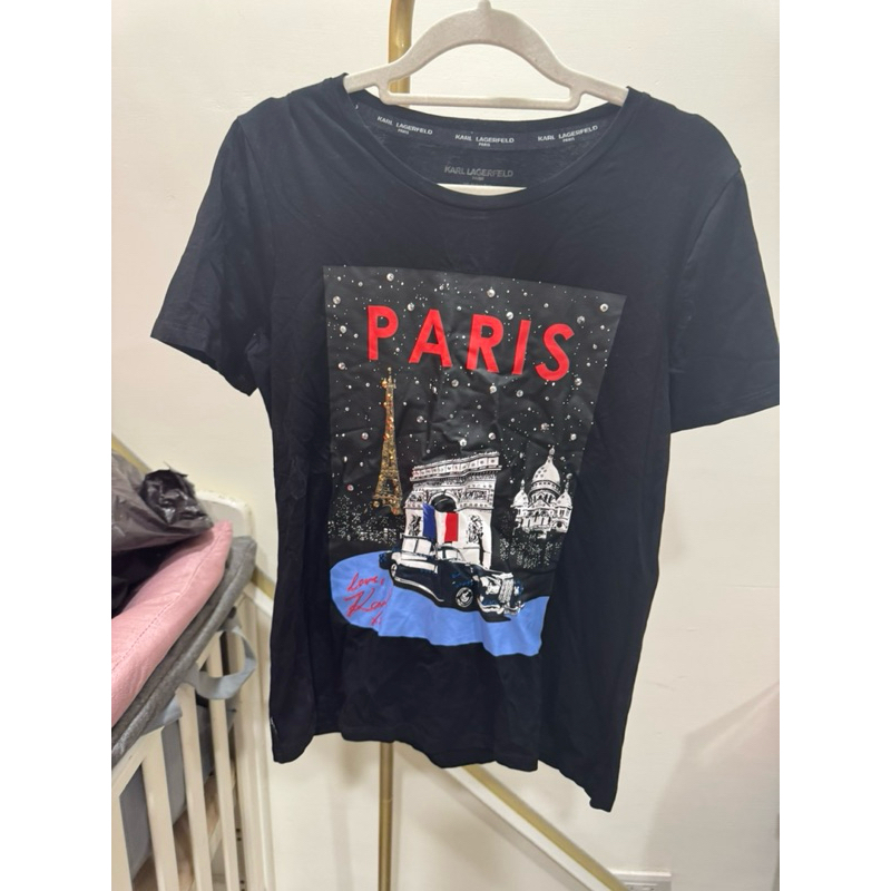 二手:正品 卡爾Karl XS號 棉T | 蝦皮購物