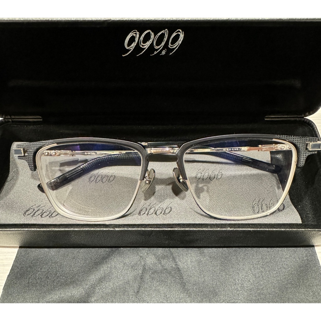 【999.9】(Four Nines) 木村拓哉著用款 S-02T H 方形 鈦金屬 光學眼鏡 #7002藍 | 蝦皮購物