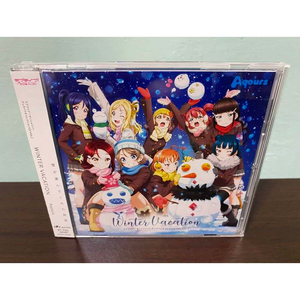 Aqours 日版 通常盤 CD+附錄貼紙 WINTER VACATION 高海千歌 黑澤露比 渡邊曜 津島善子 | 蝦皮購物