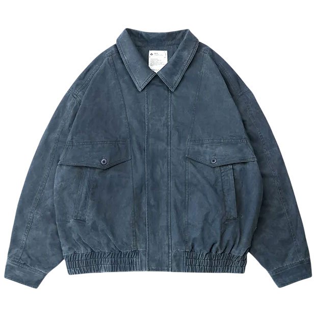 B-SIDE OLD FASHIONED BLOUSON JACKET 歐式布勞森 多口袋 外套 (水洗藍色) 化學原宿 | 蝦皮購物
