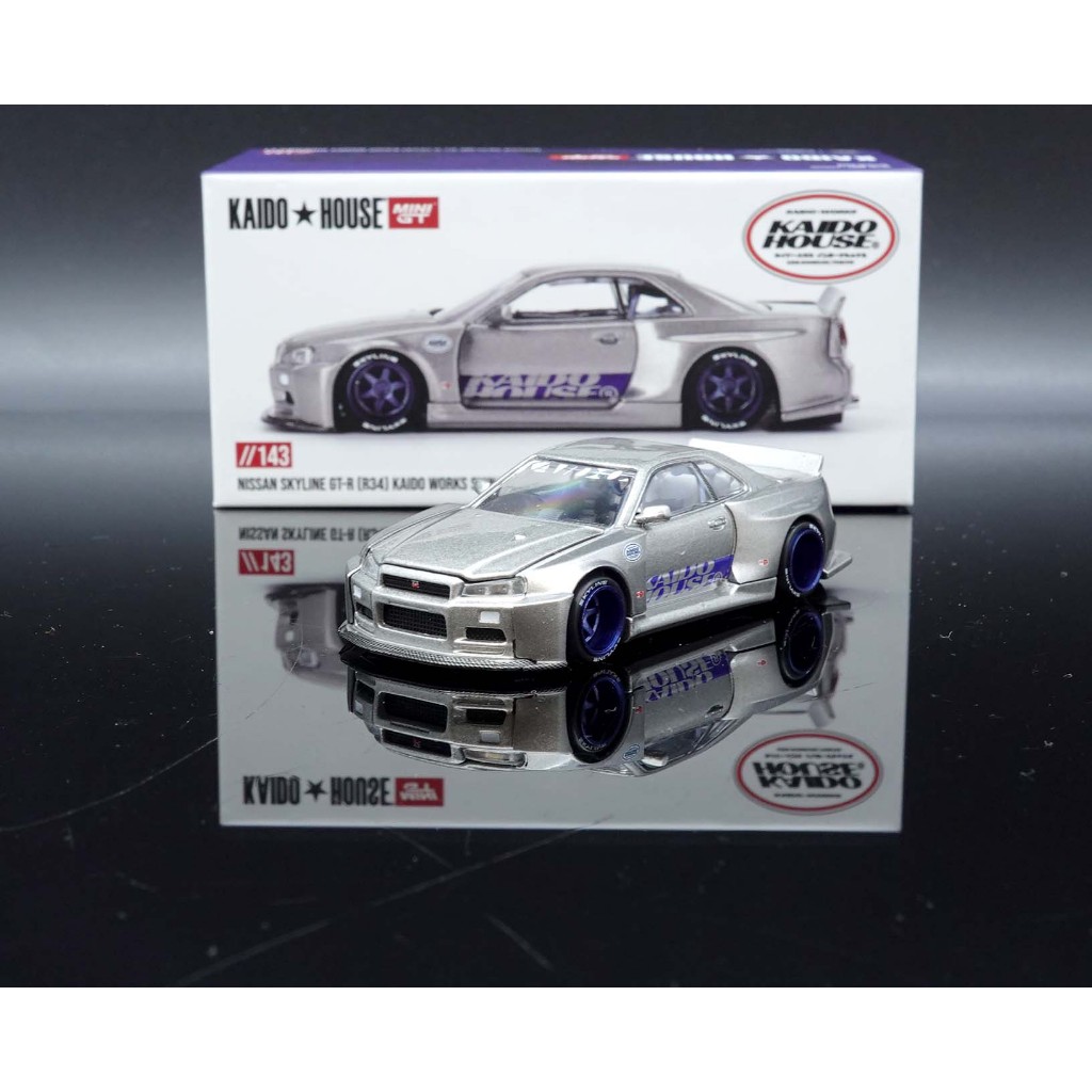 MASH Mini GT 1/64 Nissan GT-R R34 KAIDO SHINJUKU V1 KHMG143 | 蝦皮購物