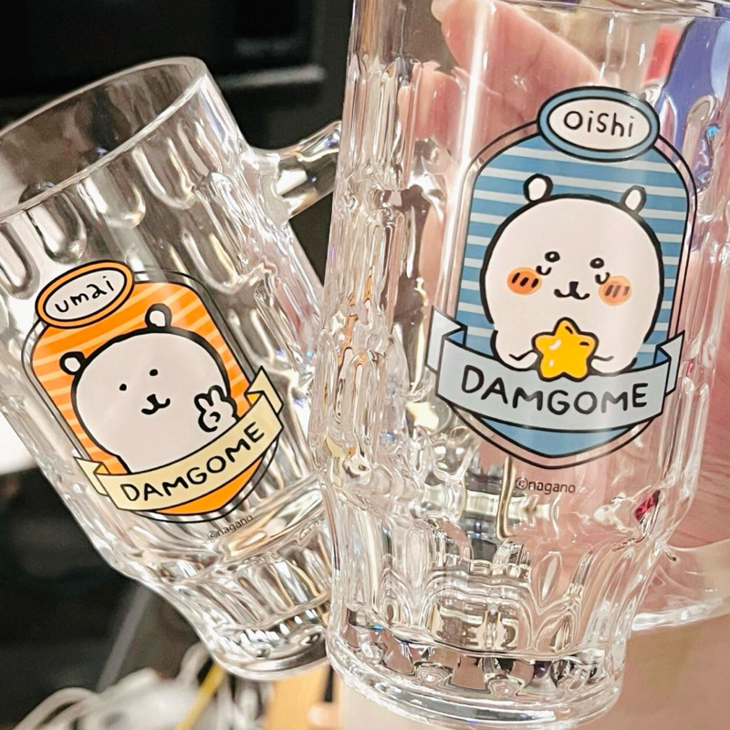 自嘲熊 餐盤 高球杯 啤酒杯 Damgome 380ml 玻璃杯 nagano 吉伊卡哇作者 對自己吐槽的白熊 | 蝦皮購物