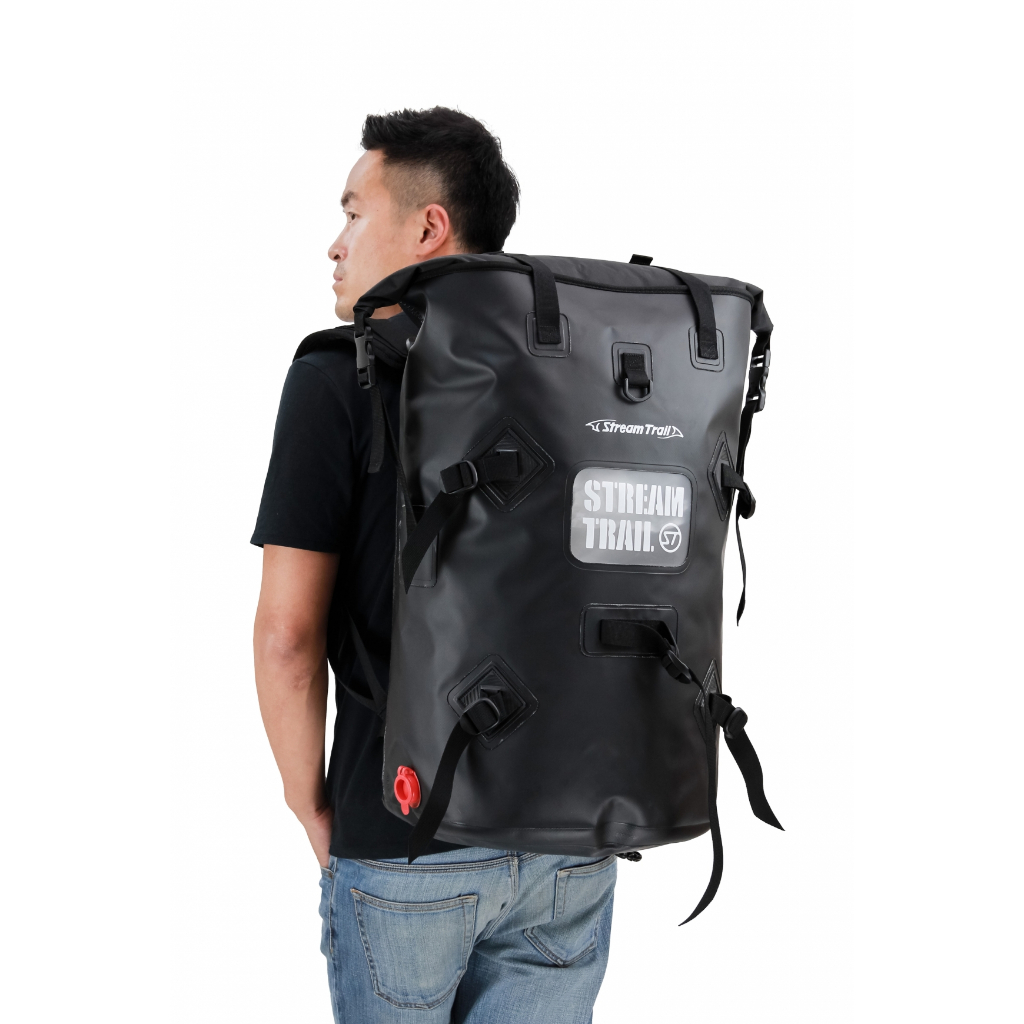 ST日本Stream Trail戶外防水雙肩背包 坦克包Dry Tank 60L D2瑪瑙黑 衝浪泛舟登山露營環島墾丁 | 蝦皮購物