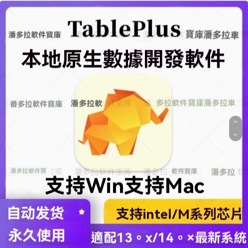 TablePlus 6 數據庫管理工具 數據庫編輯 數據開發軟件 Win+Mac | 蝦皮購物