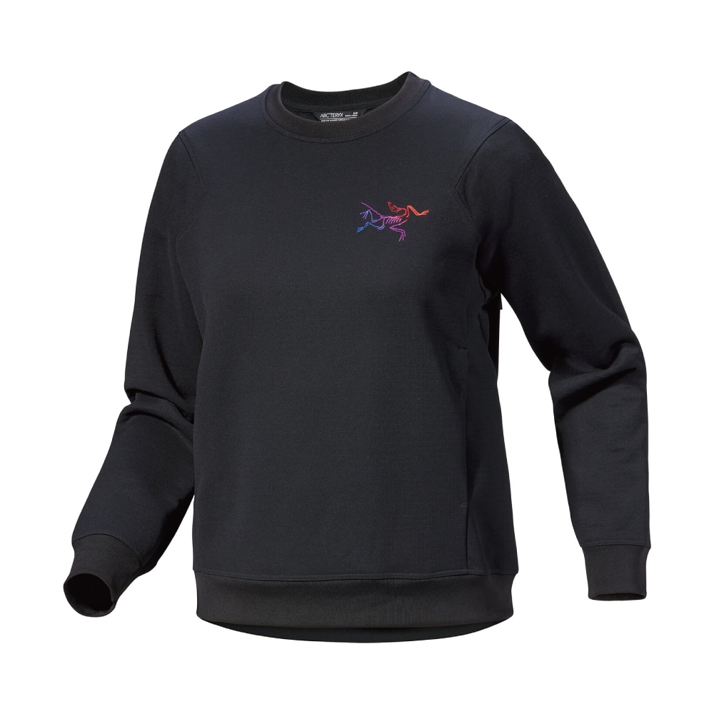 Arc'teryx 始祖鳥 女 Aestas 刷毛 大學T 漸層Logo 長袖 排汗衣 套頭 X000009053 | 蝦皮購物