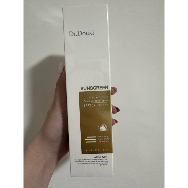 Dr.Douxi 朵璽 安心曬 清涼防曬噴霧SPF50+ PA++++ 140ml | 蝦皮購物