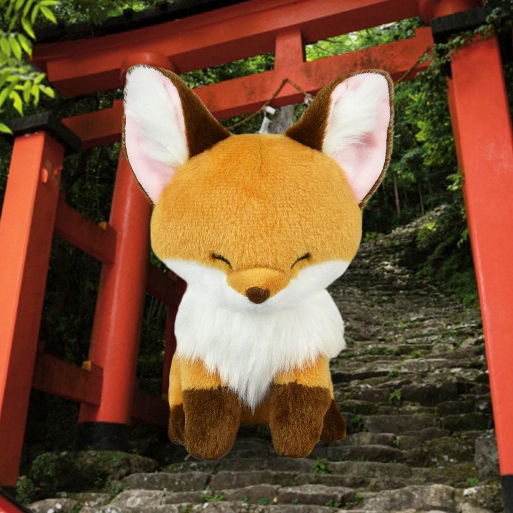 山雀の部屋 日本 AMUFUN 橙色 狐狸 絨毛 娃娃 可愛 玩偶 赤狐 布偶 擺飾 療育 毛絨絨 | 蝦皮購物