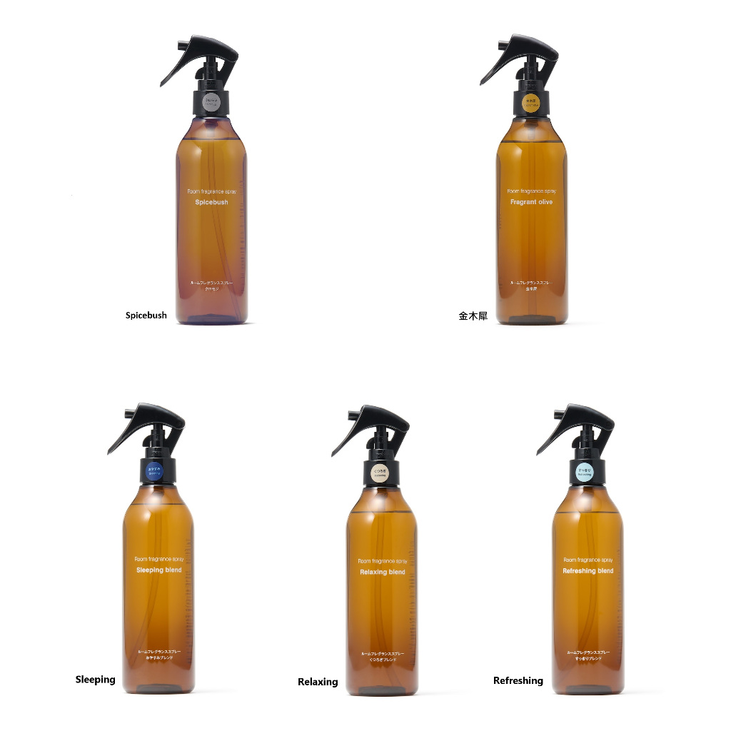 無印良品 MUJI 日本製 精油空間噴霧 300ml 除臭噴霧 衣物噴霧 精油噴霧 室內芬香噴霧 金木犀 晚安 放鬆清晰 | 蝦皮購物