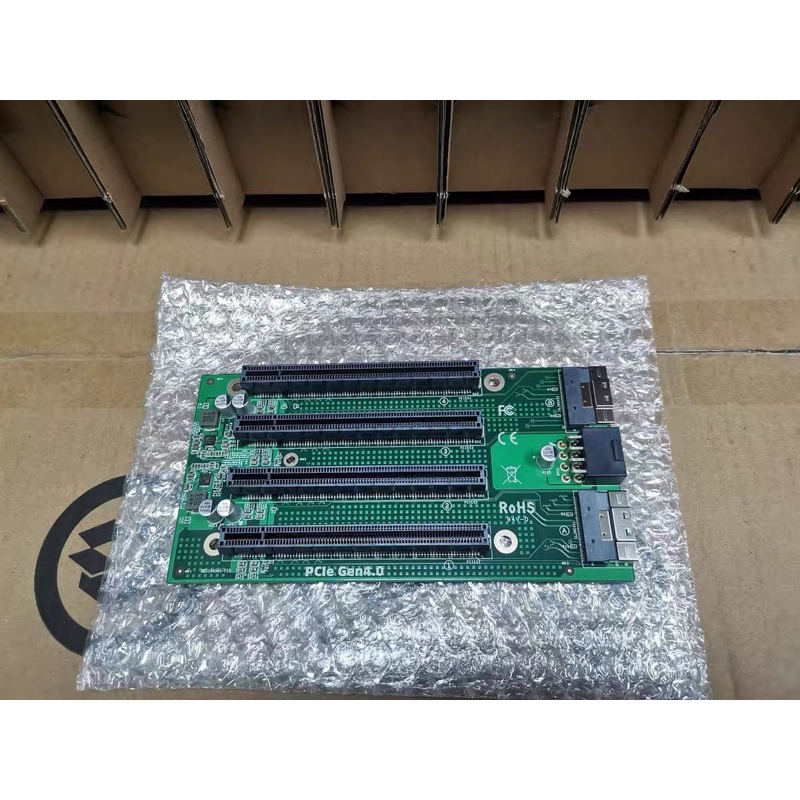全新PCIe 4.0 x4x4x4x4延長轉接擴展獨立SlimSAS 8654轉底板 | 蝦皮購物