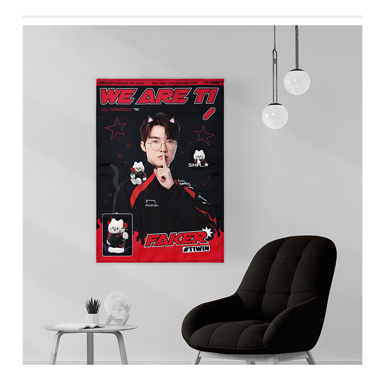 🍀CC 韓國代購🐶🐶掛布 T1 x EARPEARP LOL 英雄聯盟 周邊 週邊 Faker ZOFGK（預購 | 蝦皮購物