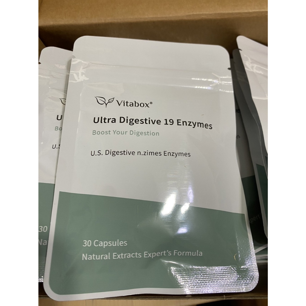 VITABOX 維他盒子【消化專科】美國19種活性超級酵素+鳳梨酵素+消化酵素+脹氣 | 蝦皮購物