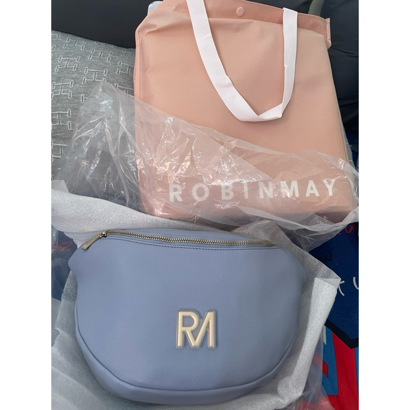 Robinmay夢特胸包L款（絕版系列-天藍色） | 蝦皮購物