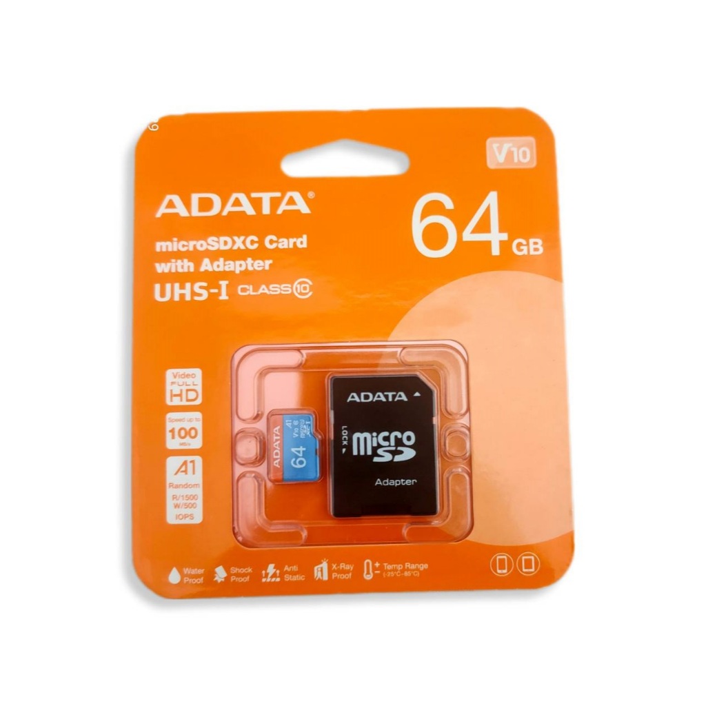 ADATA威剛 32G 64G 128G microSD TF 記憶卡U1 C10 A1 C10 U1監視器 行車紀錄器 | 蝦皮購物