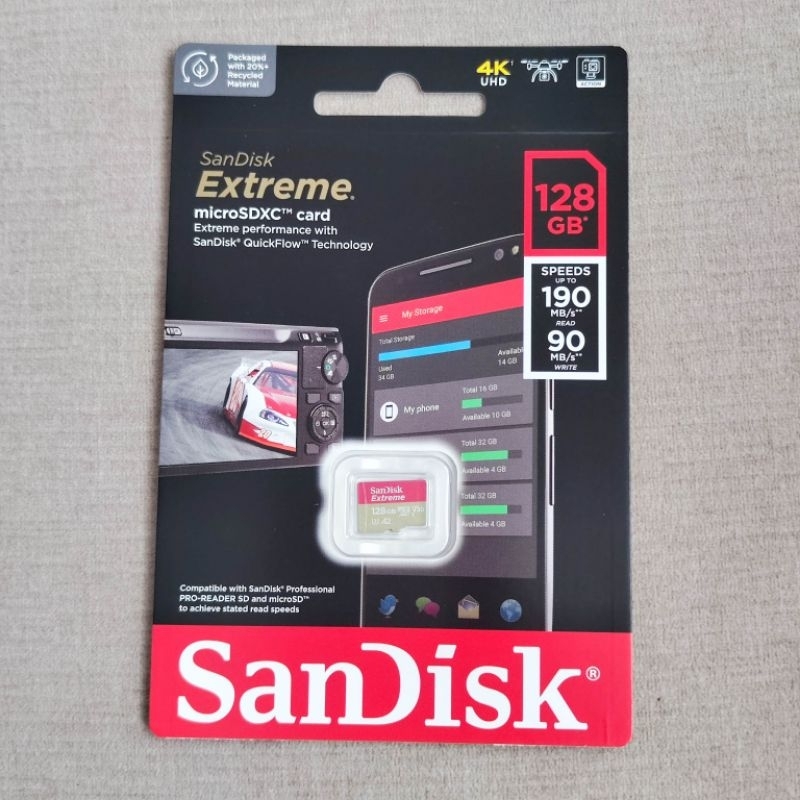 SanDisk U3 V30 A2 記憶卡 64G 128G micro sd xc1 台灣公司貨 | 蝦皮購物