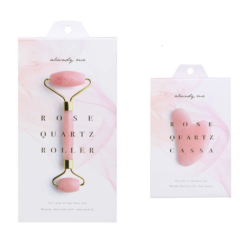 [KANA JP日本代購]COGIT 玫瑰石英 滾輪按摩紓壓 臉部滾輪 美顏 刮痧板 粉晶 天然石 玫瑰石(附收納) | 蝦皮購物