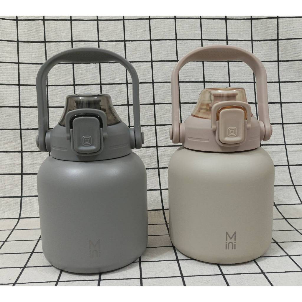MINI 提把彈蓋保溫瓶 附吸管 800ml 胖胖壺 保溫瓶 環保杯304不鏽鋼 提把保溫杯 | 蝦皮購物