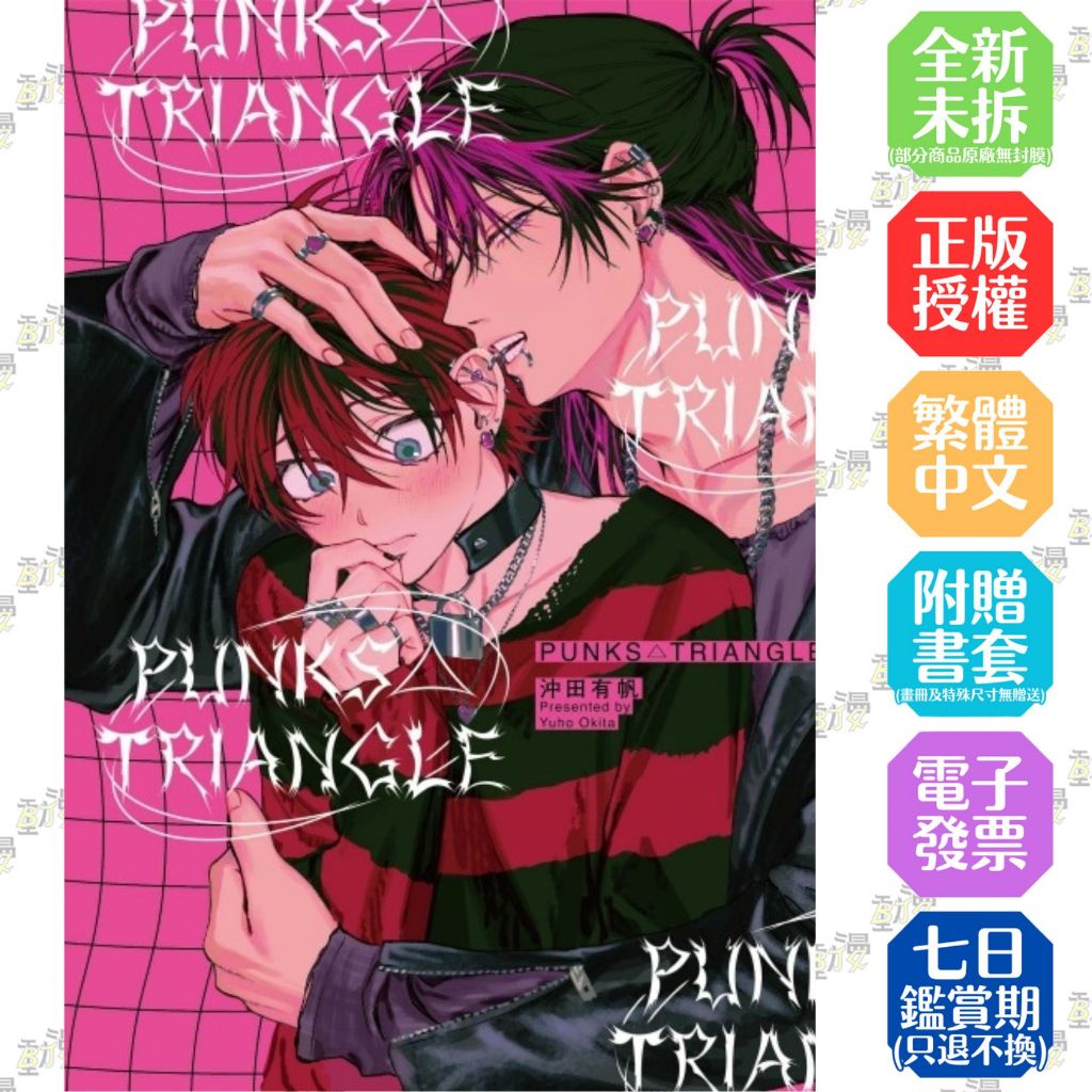 PUNKS TRIANGLE《首刷版／首刷限定版》│沖田有帆│東立BL漫畫│BJ4動漫 | 蝦皮購物