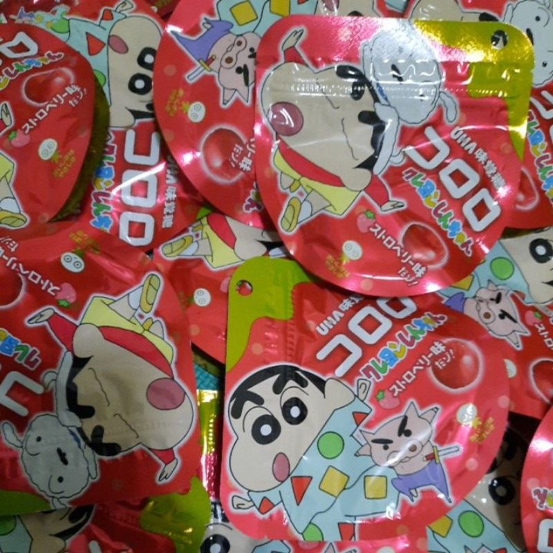 日本 UHA 味覺糖蠟筆小新酷露露Q糖（草莓味）40g 2025/7/31(好老闆） | 蝦皮購物