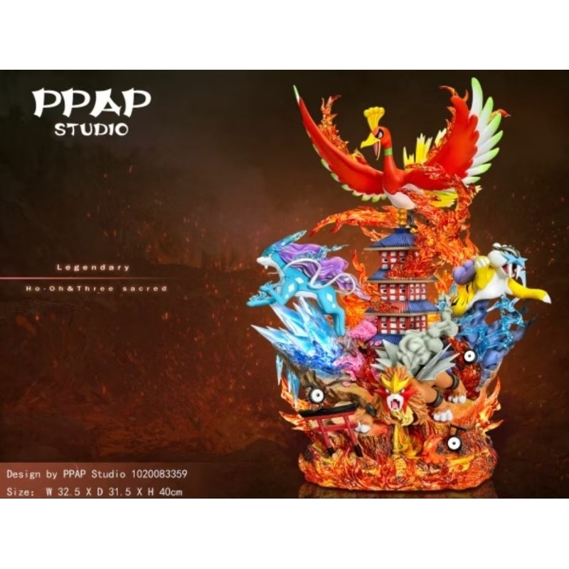 PPAP 聖獸組 鳳王 & 水君 & 雷公 & 炎帝 寶可夢神奇寶貝神獸第三彈 (雙配色) GK | 蝦皮購物