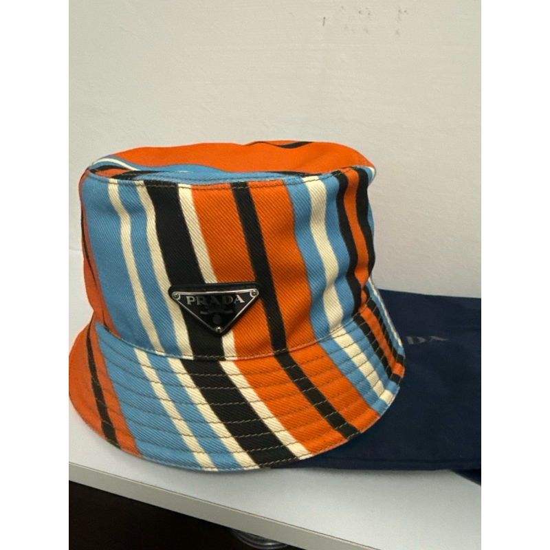 Prada 漁夫帽 baiadera 58cm 帆布 | 蝦皮購物