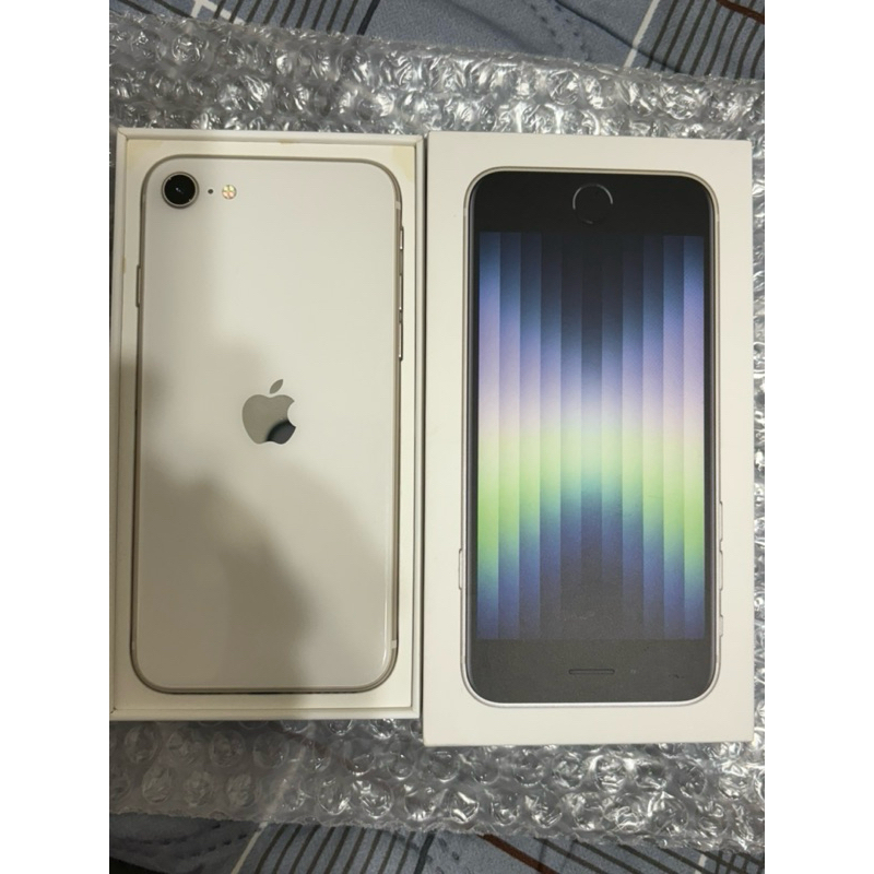 Apple iPhone SE3 64G 4.7吋 星光色 白色 二手 | 蝦皮購物