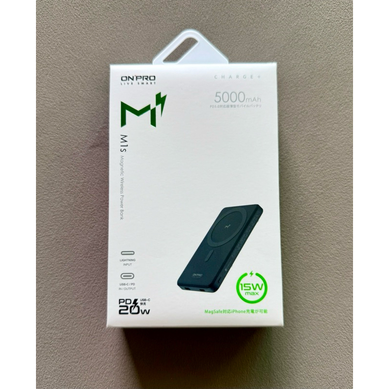 CLASSY ☆ 全新 ONPRO MagReact M1s 5000mAh 磁吸無線急速行動電源 MagSafe | 蝦皮購物