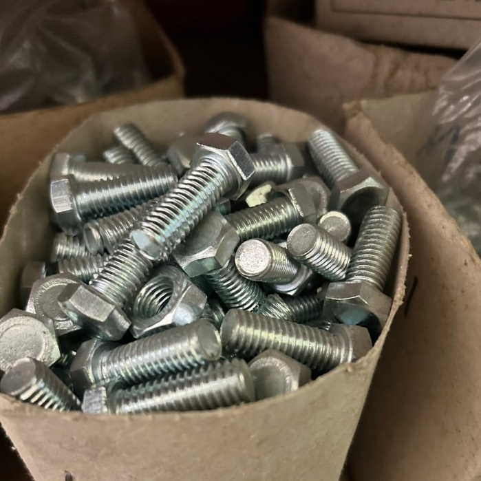 100支組! M8 M10 電鍍 外六角螺絲 鍍鋅 六角全牙 六角 全牙螺絲 六角 電白 8*45 8*25 10*35 | 蝦皮購物