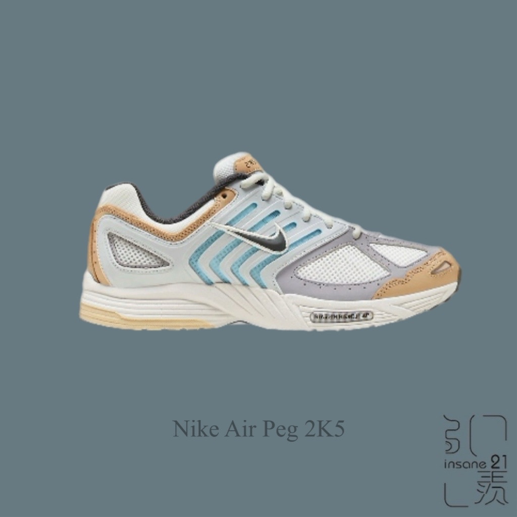 NIKE AIR PEG 2K5 奶茶藍灰 氣墊 復古 男鞋 HM4348-100【Insane-21】 | 蝦皮購物